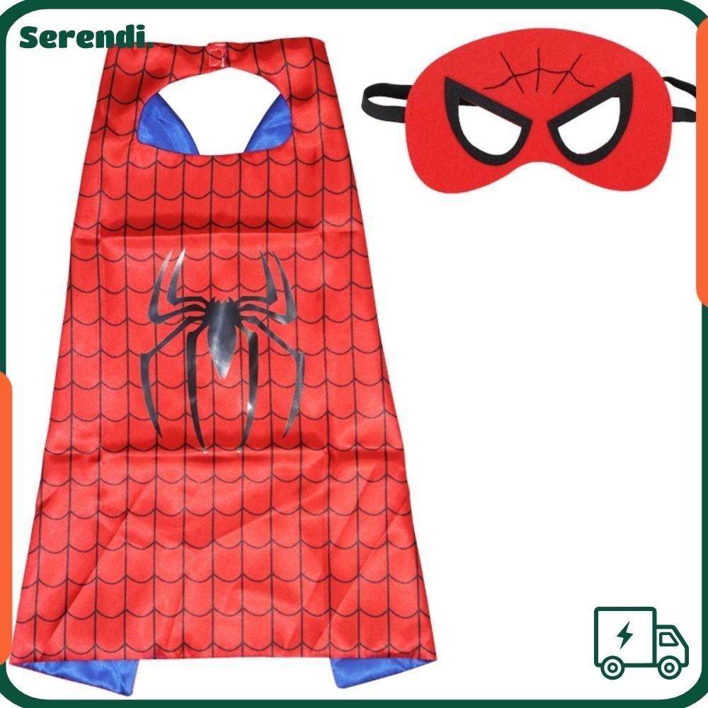 SERENDI SuperHero Capes, Peter Parker Movie Avengers Cosplay Cloak ...