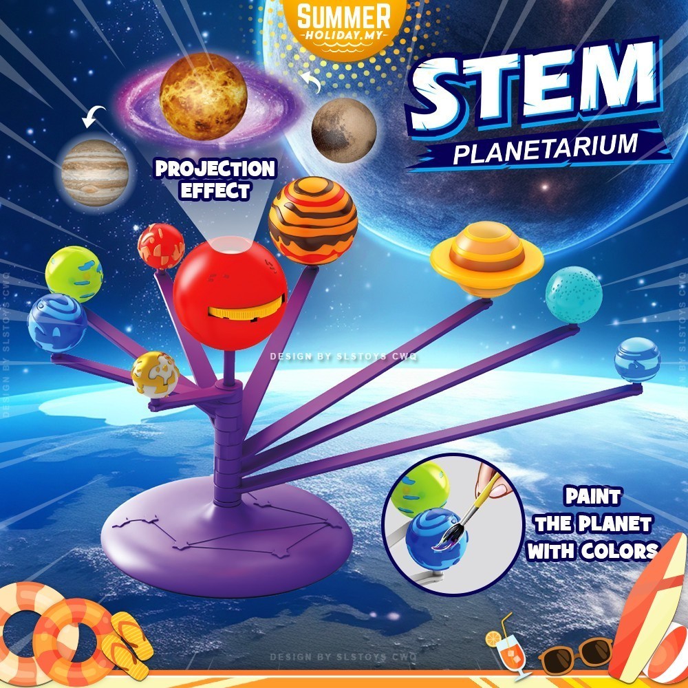STEM Solar System Rotating Planet With Projector Function Color ...