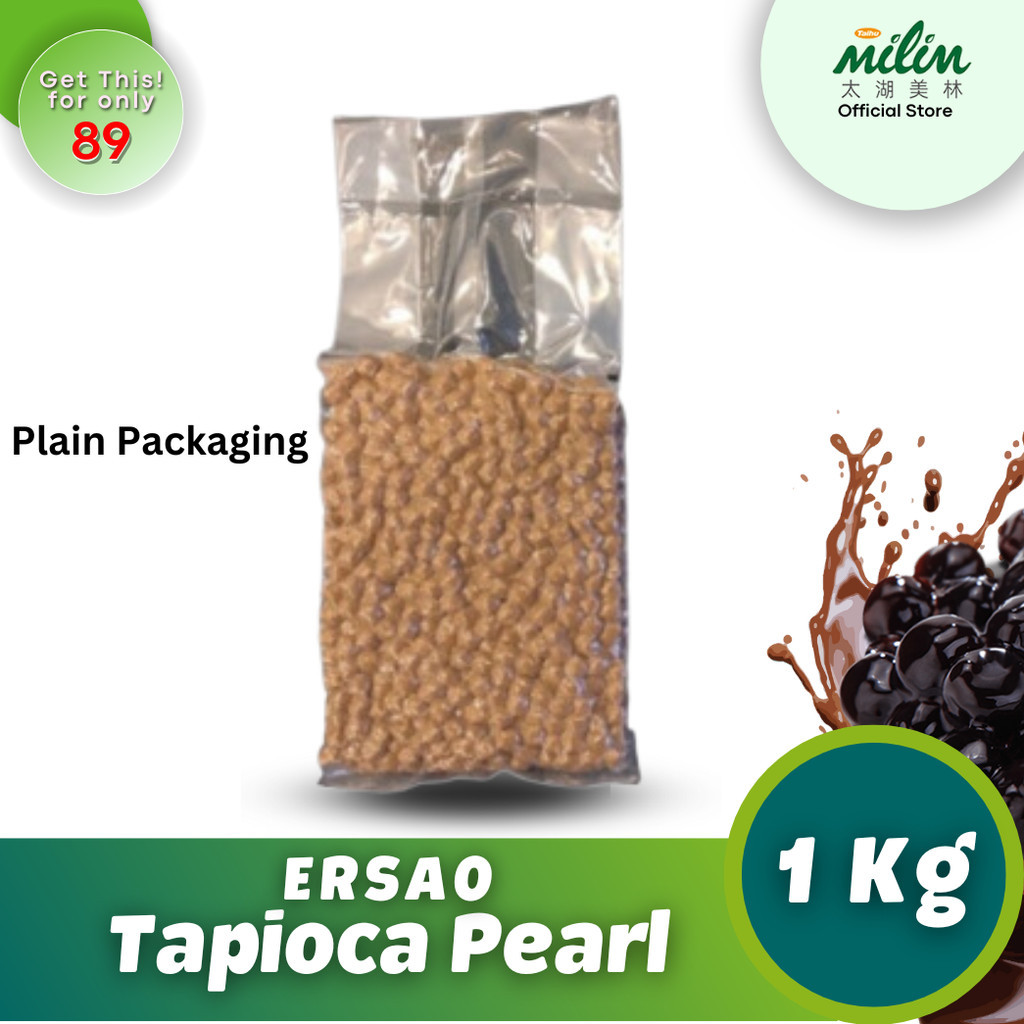Ersao Tapioca Black Pearl Plain Packaging / Boba Pearls / Sinkers /milk tea sinkers/ Boba Tea ...