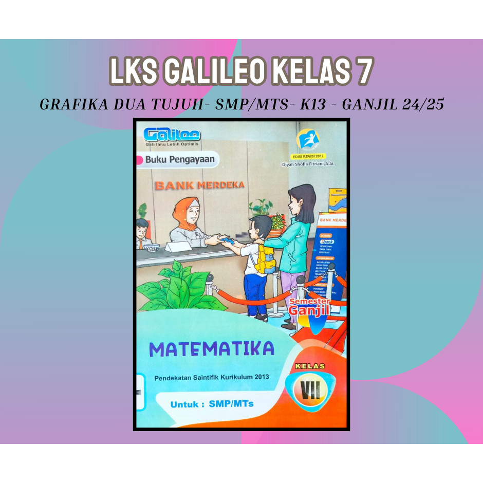 Galileo Mathematics LKS Book Graphics Two Seven SMP MTS Class 7 K13 odd ...