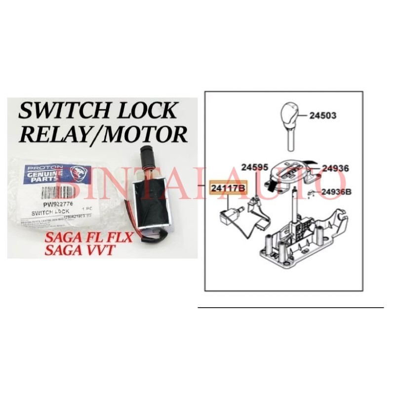 * Proton Saga Blm Flx, Saga Vvt Gear Shift Solenoid Lever Switch Lock ...