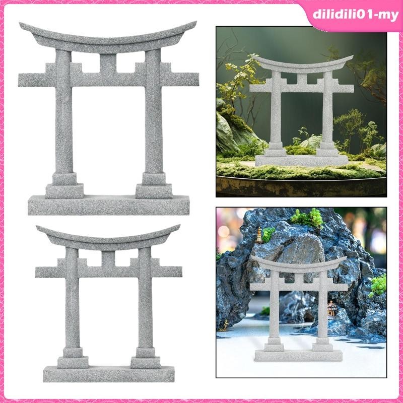 [DilidilidaMY] Japan Torii Gate Shrine Model Figurine Terrarium ...