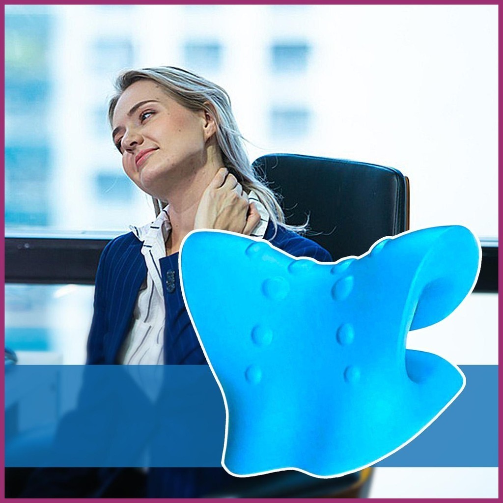Cervical Traction Pillow Ergonomic Soft Neck Stretch Hump Neck ...
