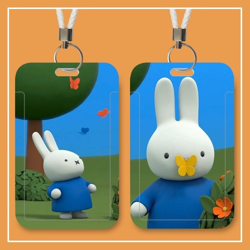 Cute Miffy Student Campus Card Holder 21patterns Meal Card Bus Pass ID ...
