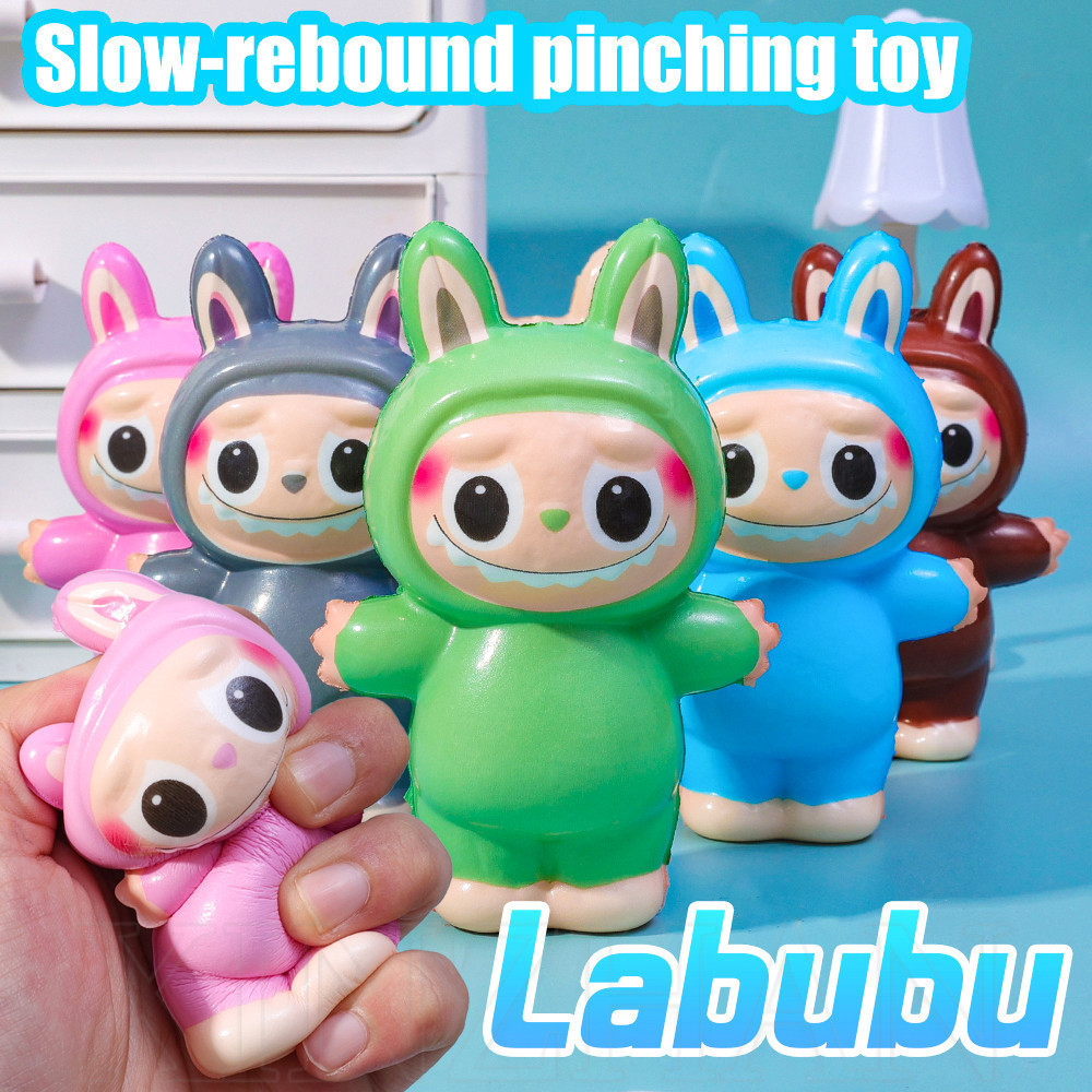 Slow Rebound Squeeze Toy - Labubu Pinch Toy - Stress Relief Toys ...