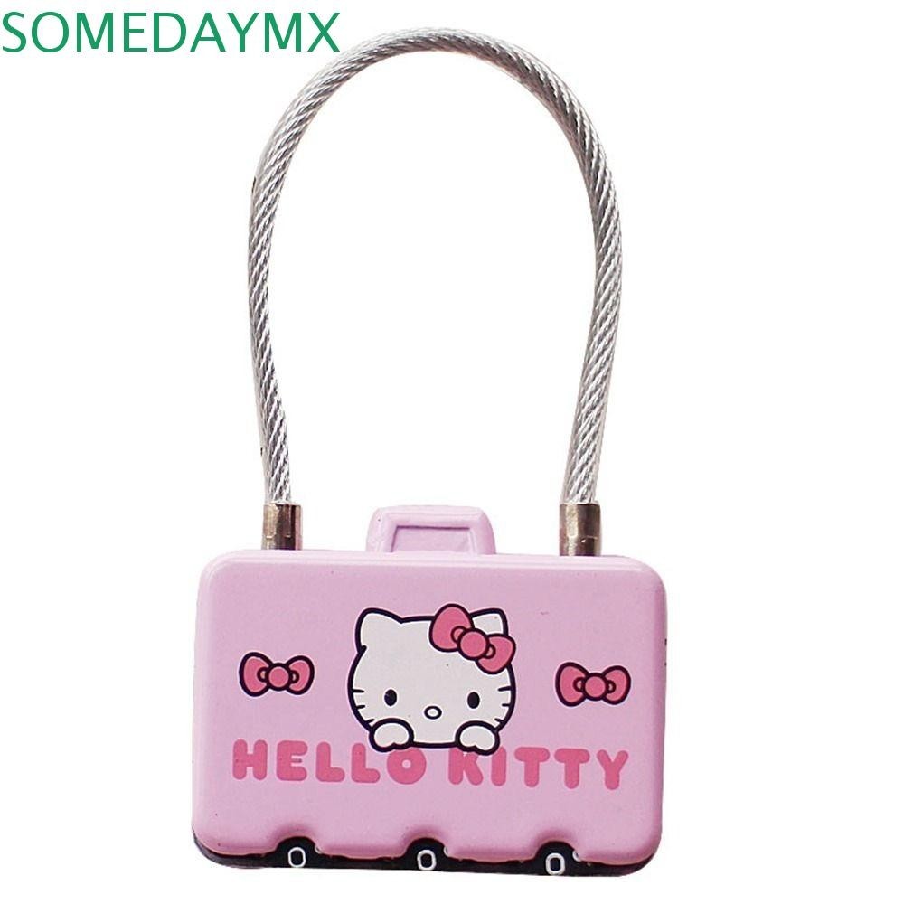 SOMEDAYMX Metal Padlock Travel Abroad Business Trip Anti-theft Password ...