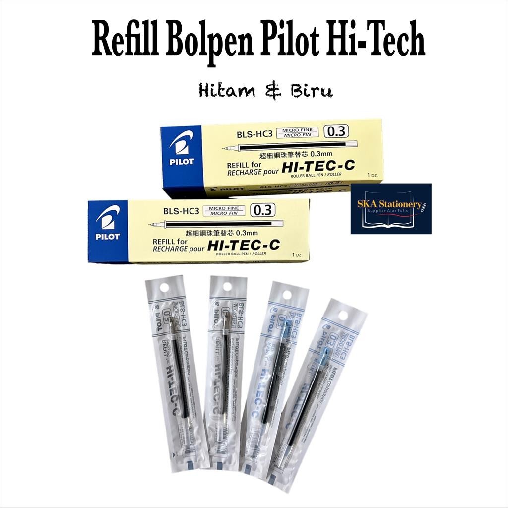 Refill / Fill Ballpoint Pen / Ballpoint Pilot Hi Tech 0.3 (Pcs ...