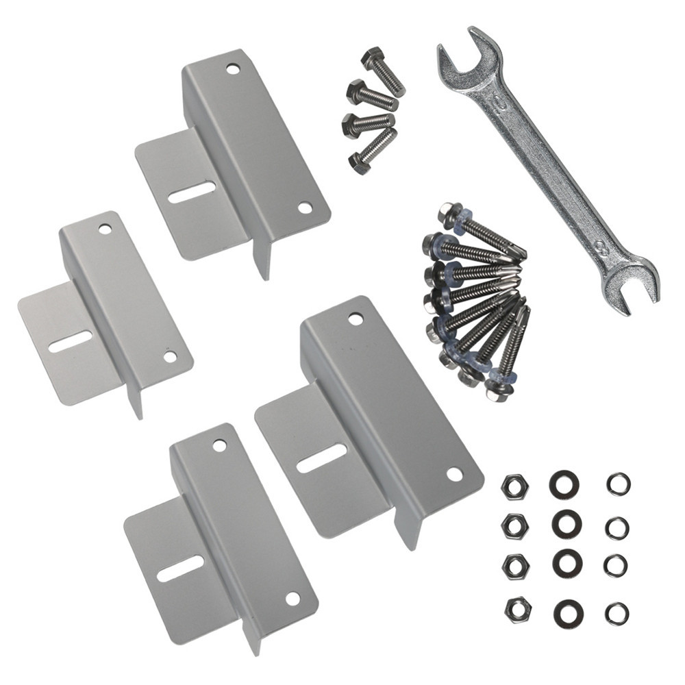 4 Sets of Solar Panel Mounting Z Brackets Lightweight Aluminum ...