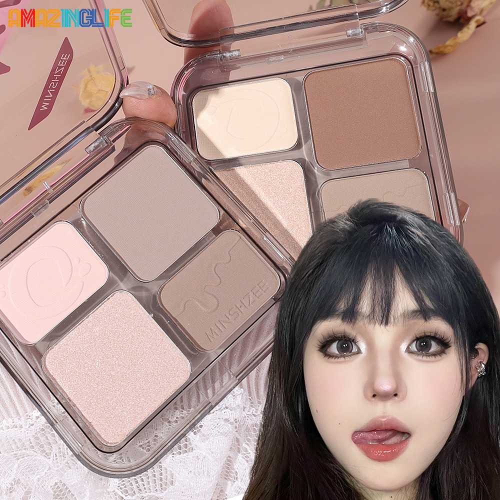 Multi Purpose Silky Matte Eye Shadow Plate Natural Waterproof Smudging ...