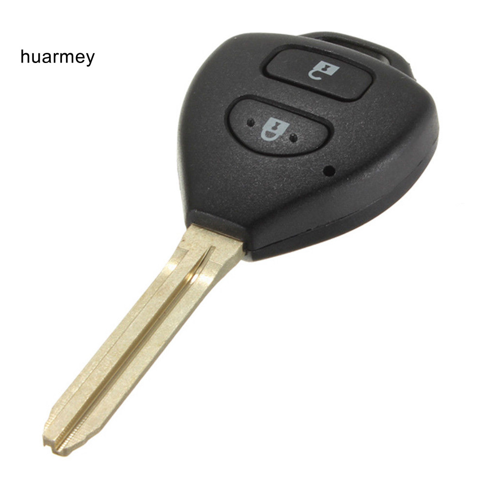 HUARMEY For Toyota Rav4 Corolla Yaris 2 Buttons Remote Key Fob Shell ...