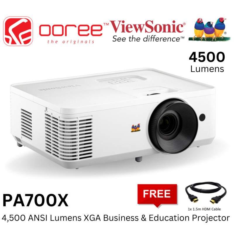 VIEWSONIC PA700X 4,500 ANSI LUMENS XGA (1024x768P) BUSINESS & EDUCATION ...