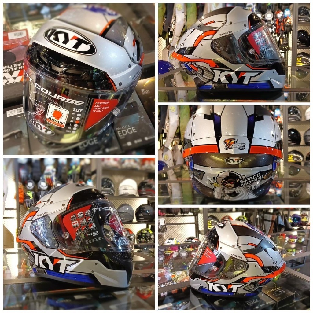 KYT TT COURSE FULLFACE HELMET SPACE MONKEY | Shopee Malaysia