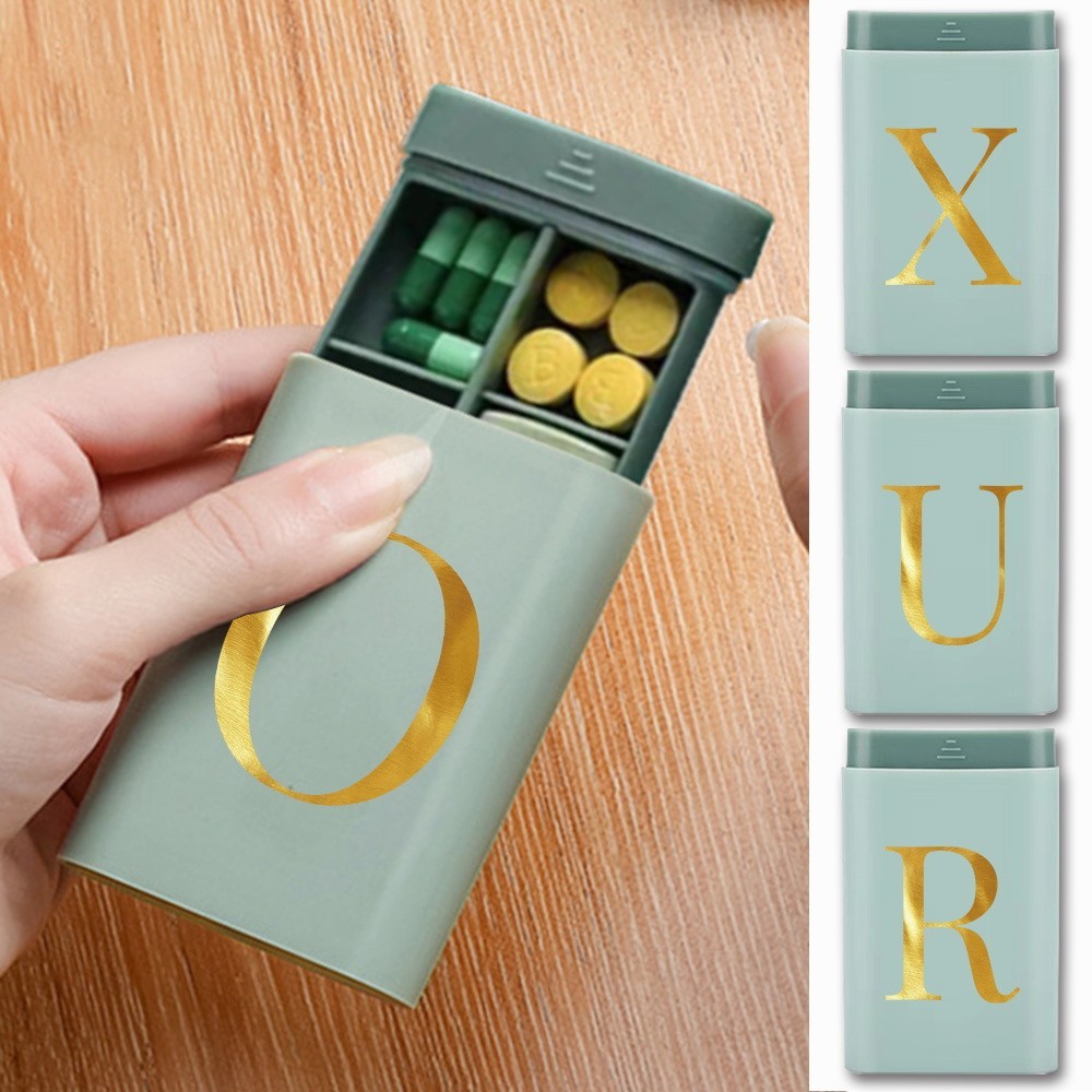 Tablet Storage Container Weekly Medicine Organizer Dispenser Letter ...