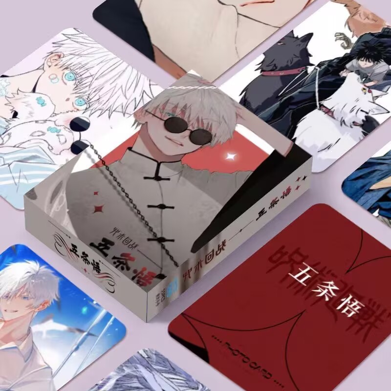 50-92pcs Manga Manhwa Jujutsu Kaisen Laser Holographic Lomo Cards ...
