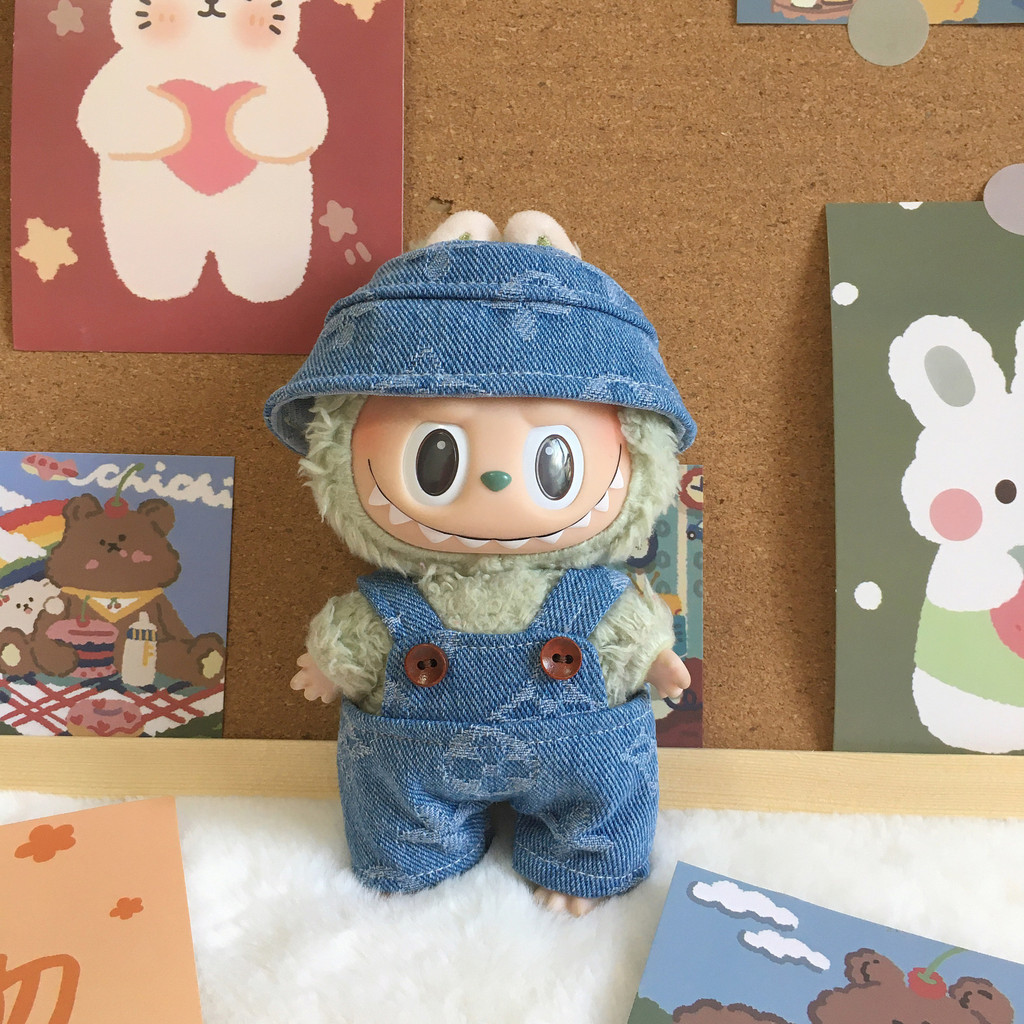 Labubu Clothes 17cm Mini Plush Doll Outfits – Kawaii Labubu T-Shirt ...