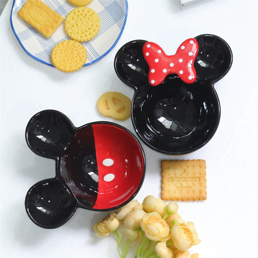 Children Tableware Mickey Set Cute Compartmented Dinner Plate Cartoon ...