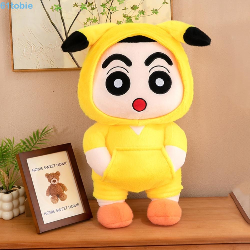 TOBIE Shin-chan Stuffed Toy, Cute Cos Pikachu Crayon Shin-Chan Plush ...