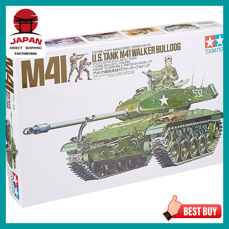 【Directly from Japan】 Tamiya 1/35 Military Miniature Series No. 55 U.S. Army Light Tank M41 ...