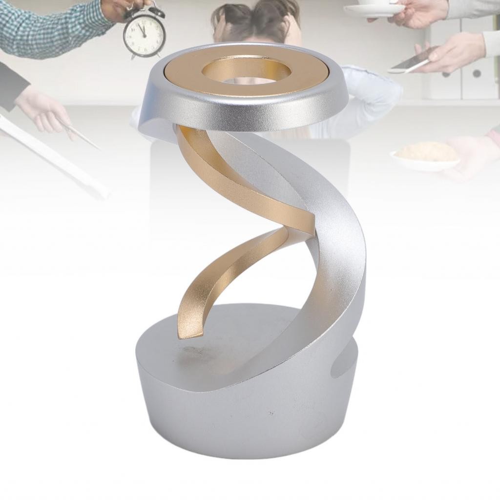 Keaostore Floating Gyroscope in Desk Metal Decoration Spiral Decorative ...