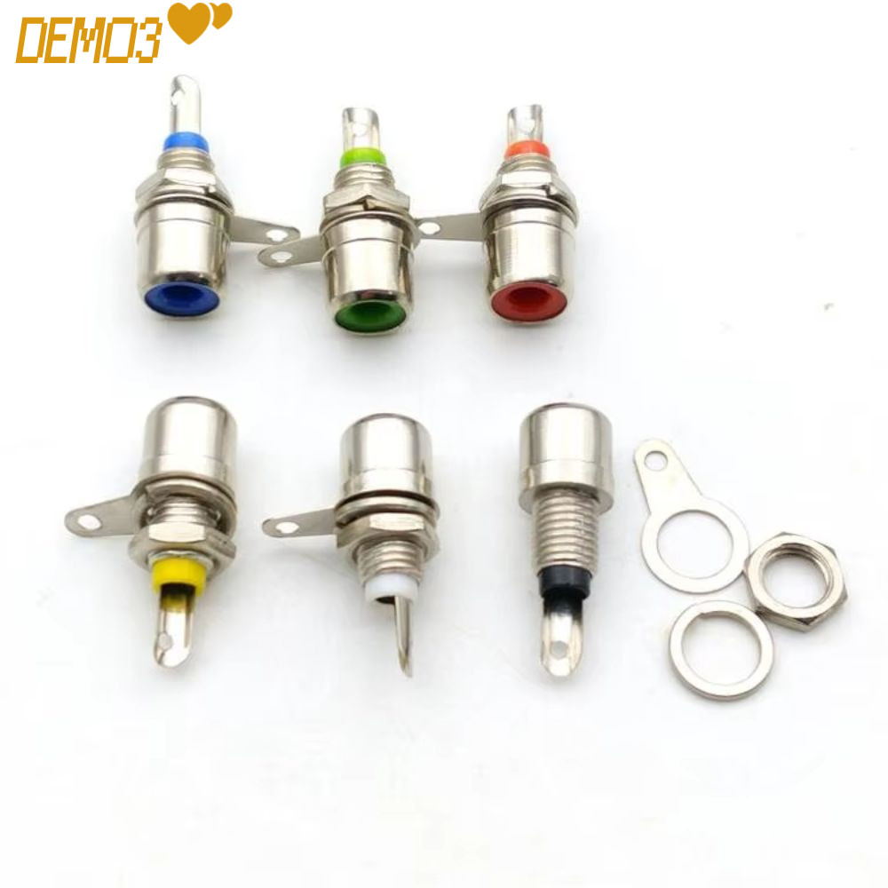 [DEMO3] 15 Pcs RCA Jack Chassis Mount Connector, Single Hole Nickel ...