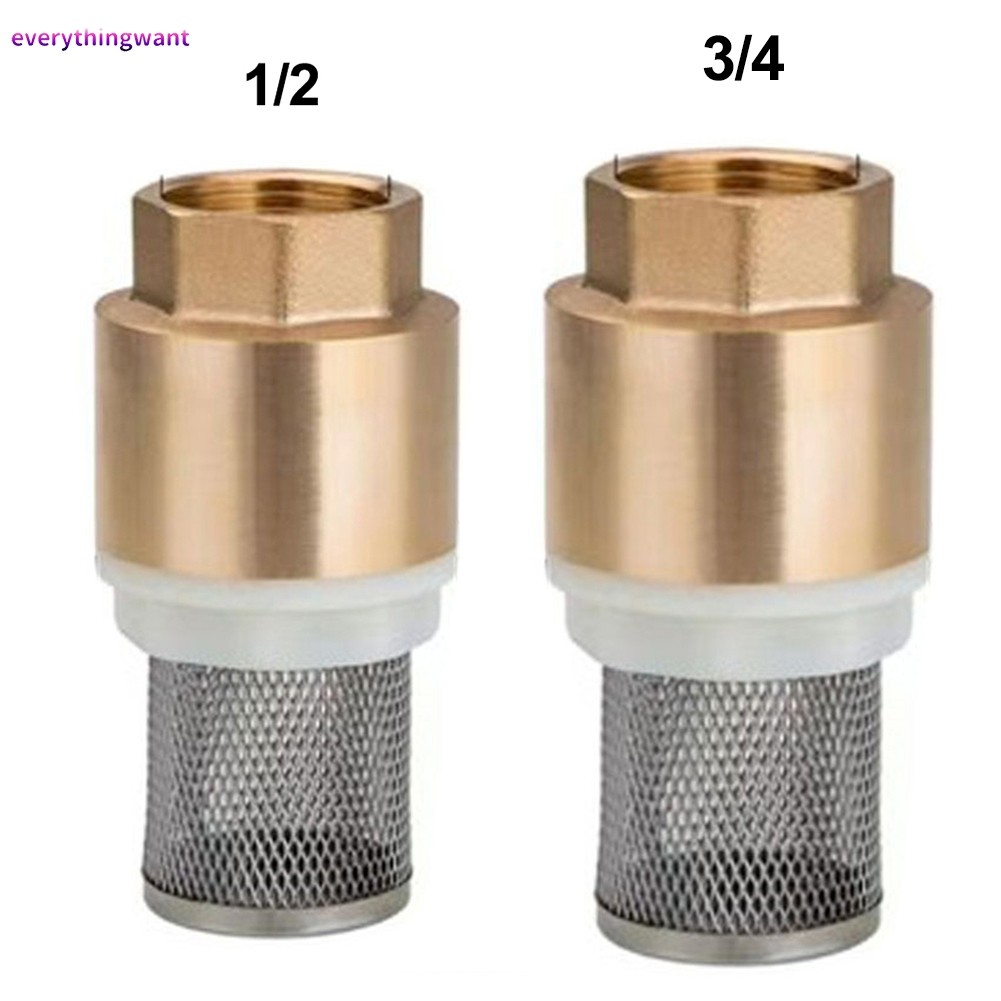 Check Valve Bottom Valve Suction Valves 1/2inch 3/4inch Strainers Brass ...