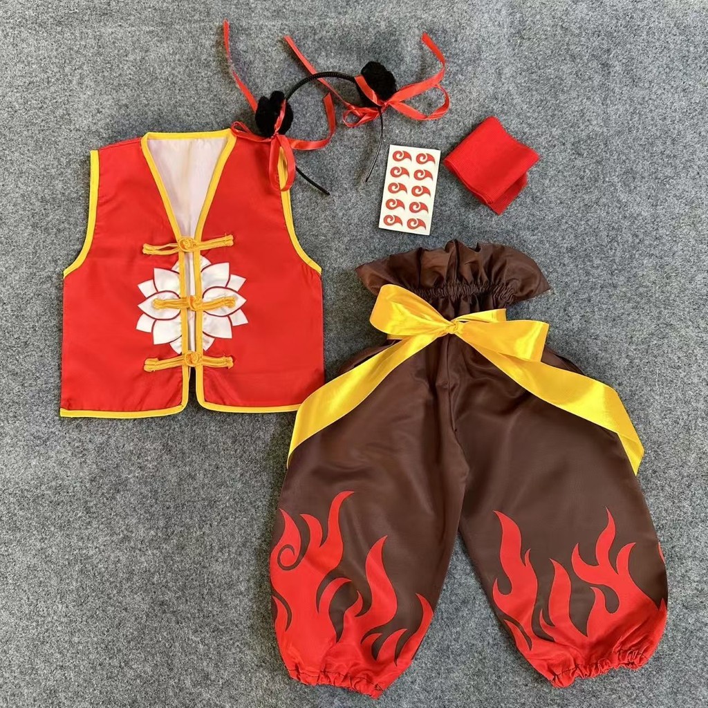 Shop Nezha Costume Clothes Nezha Costume Clothes Nezha Children Girls ...