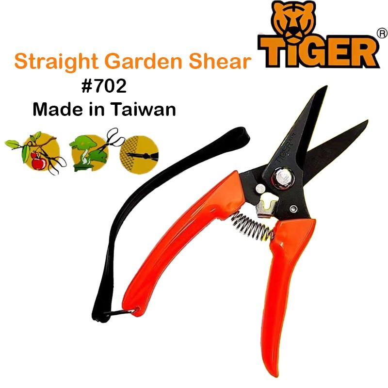 Taiwan 702 KTK TIGER Pruning Shears / Gardening Shears Straight Type ...