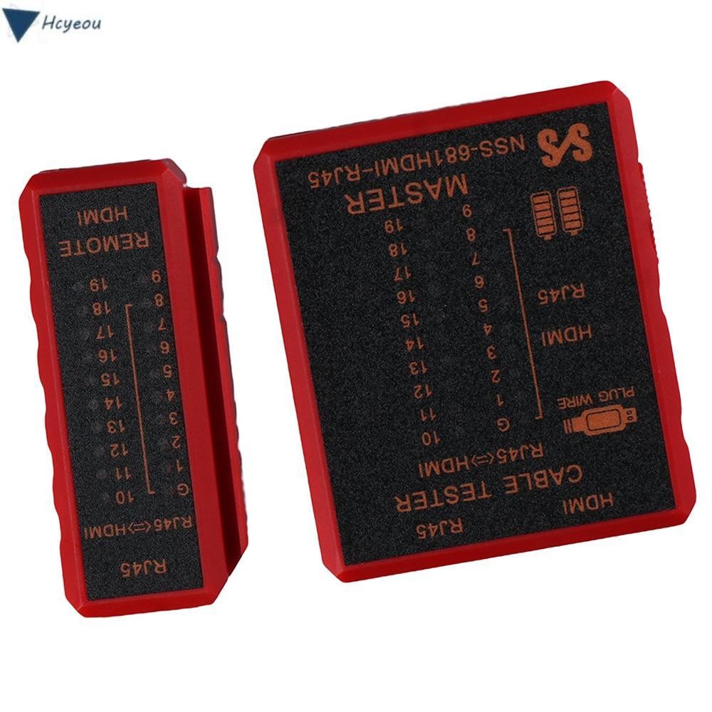 HCYEOU Cable Tester, Plastic Battery Powered HDMI Wire Tester, Portable ...