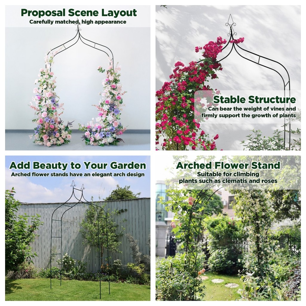 flower rack garden rack pintu climbing frame garden arch plant stand ...