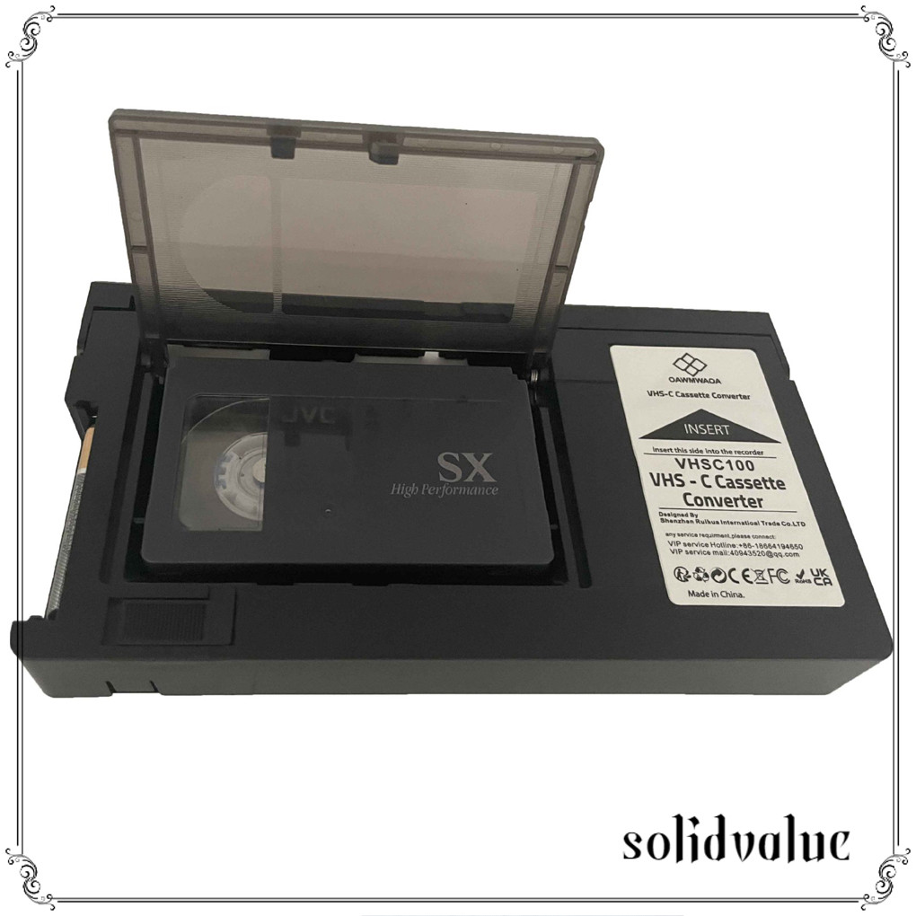 Mini DV Tape Player Adapter For VHS Camcorders VHSC VHS To VHSC Video Converter Box MiniDV/Hi8 A ...