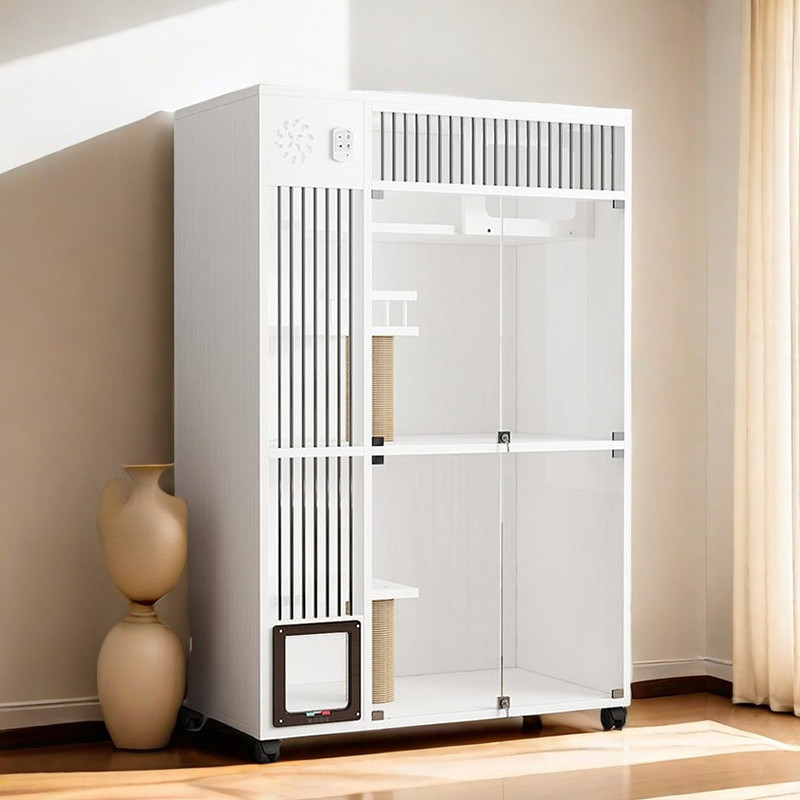 Vila Kucing Kayu Pepejal Sangkar Kucing Dalaman Rumah Kucing Ruang ...