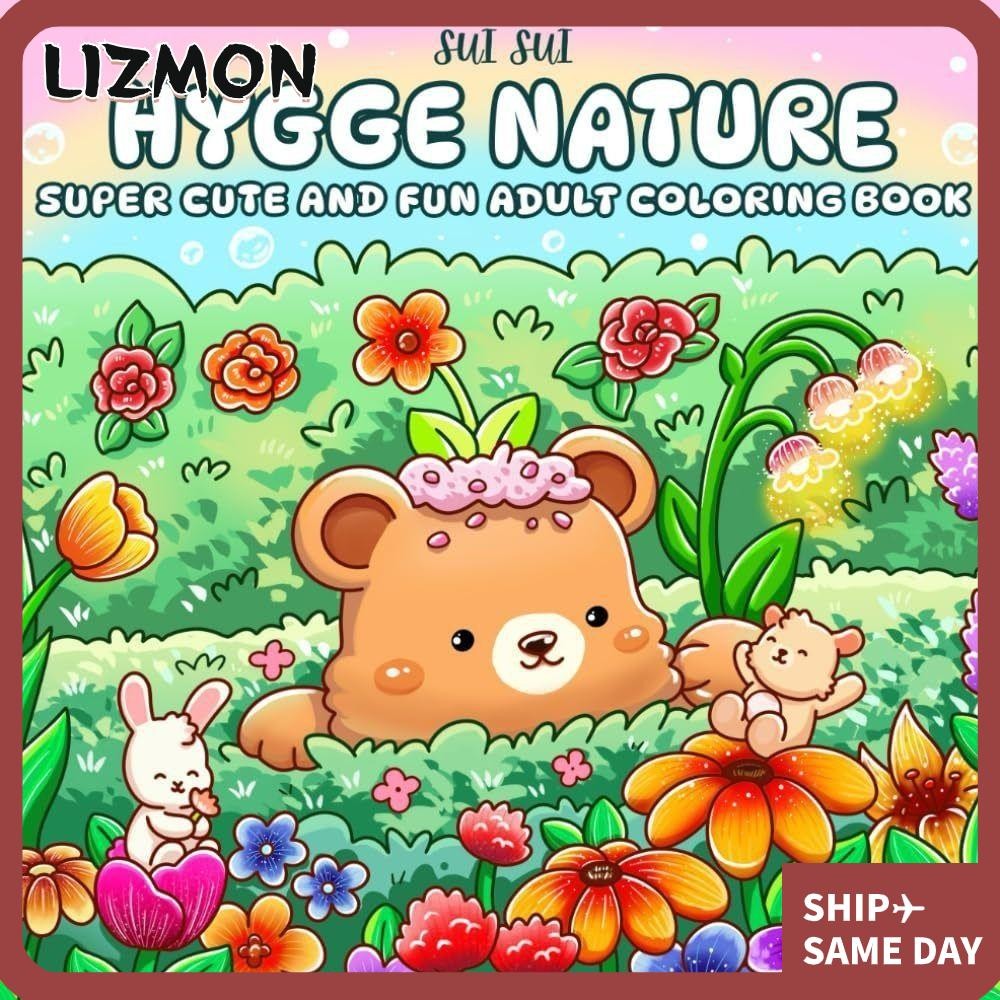 LIZMON Coloring Book, Adorable Creepy Creatures Graffiti Painting Book ...