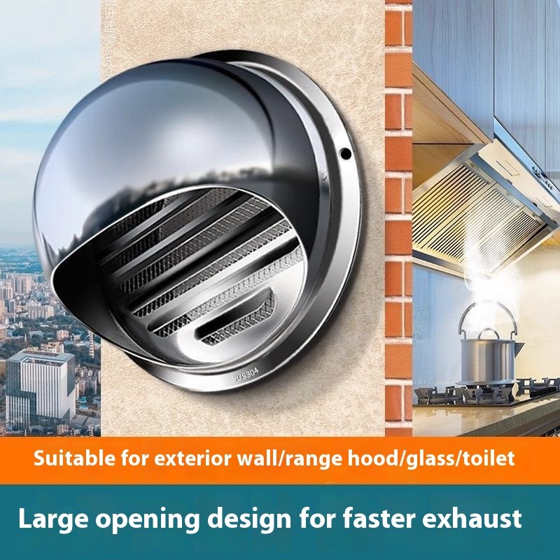 4" 5" 6" 7" 8" STAINLESS STEEL DUCTING CAP Air Vent Cover/Air Vent ...