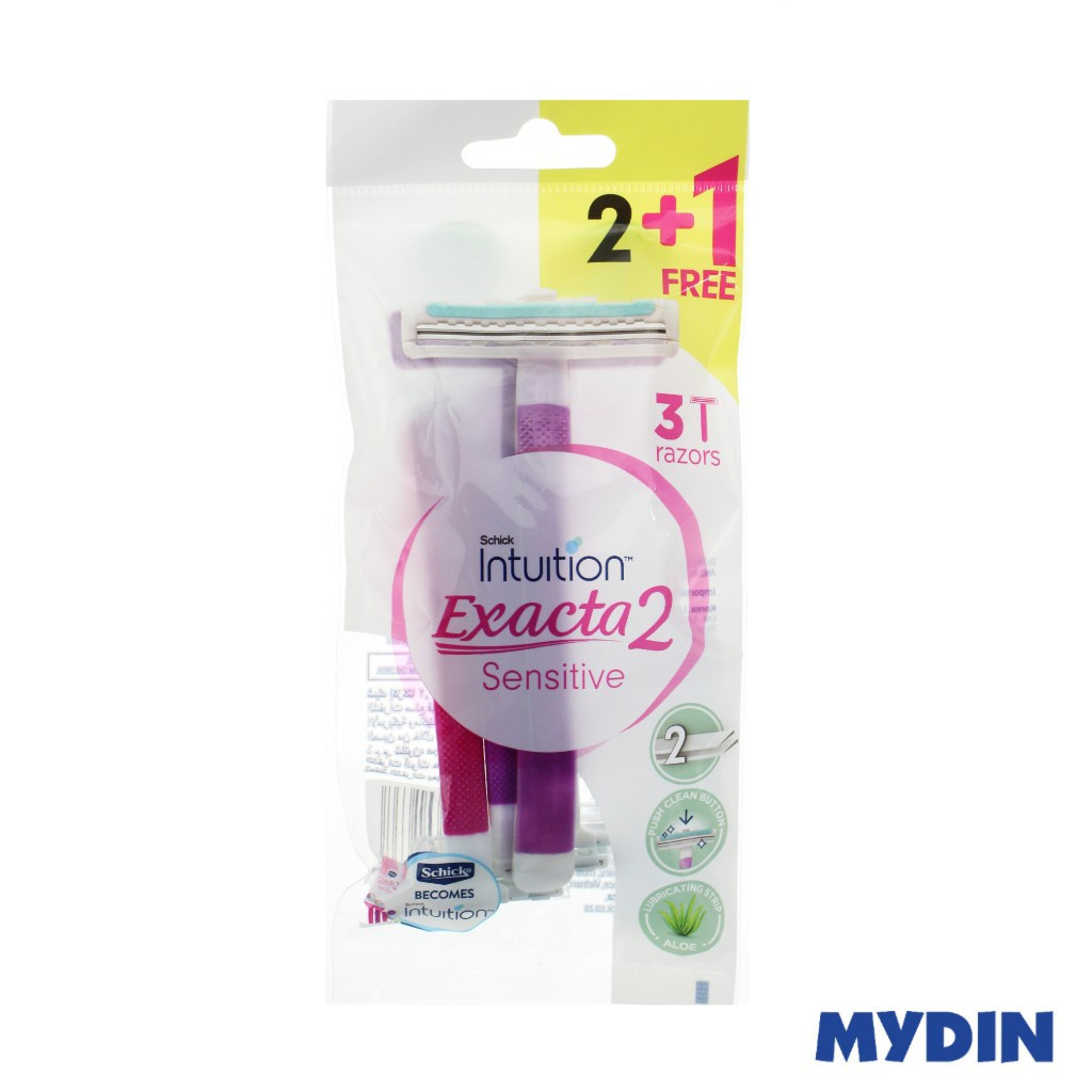 Schick Exacta 2 Sensitive 3 Razor | Shopee Malaysia