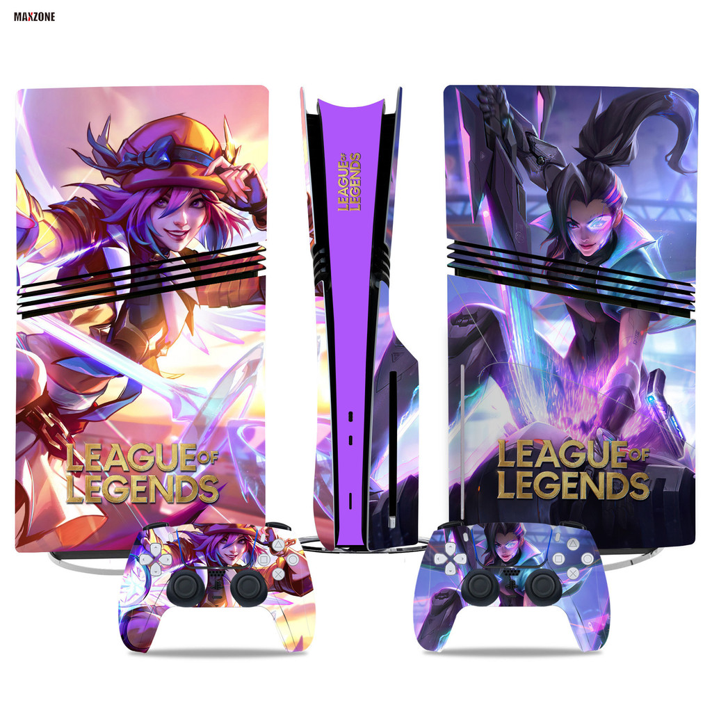 MAXZONE PS5 Pro Game Console Sticker League of Legends Call of Duty ...