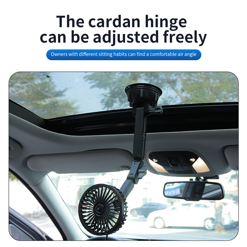 Sucker Electric Car Fan 12V 24V USB Operated Fan for Truck SUV Sedan RV ...