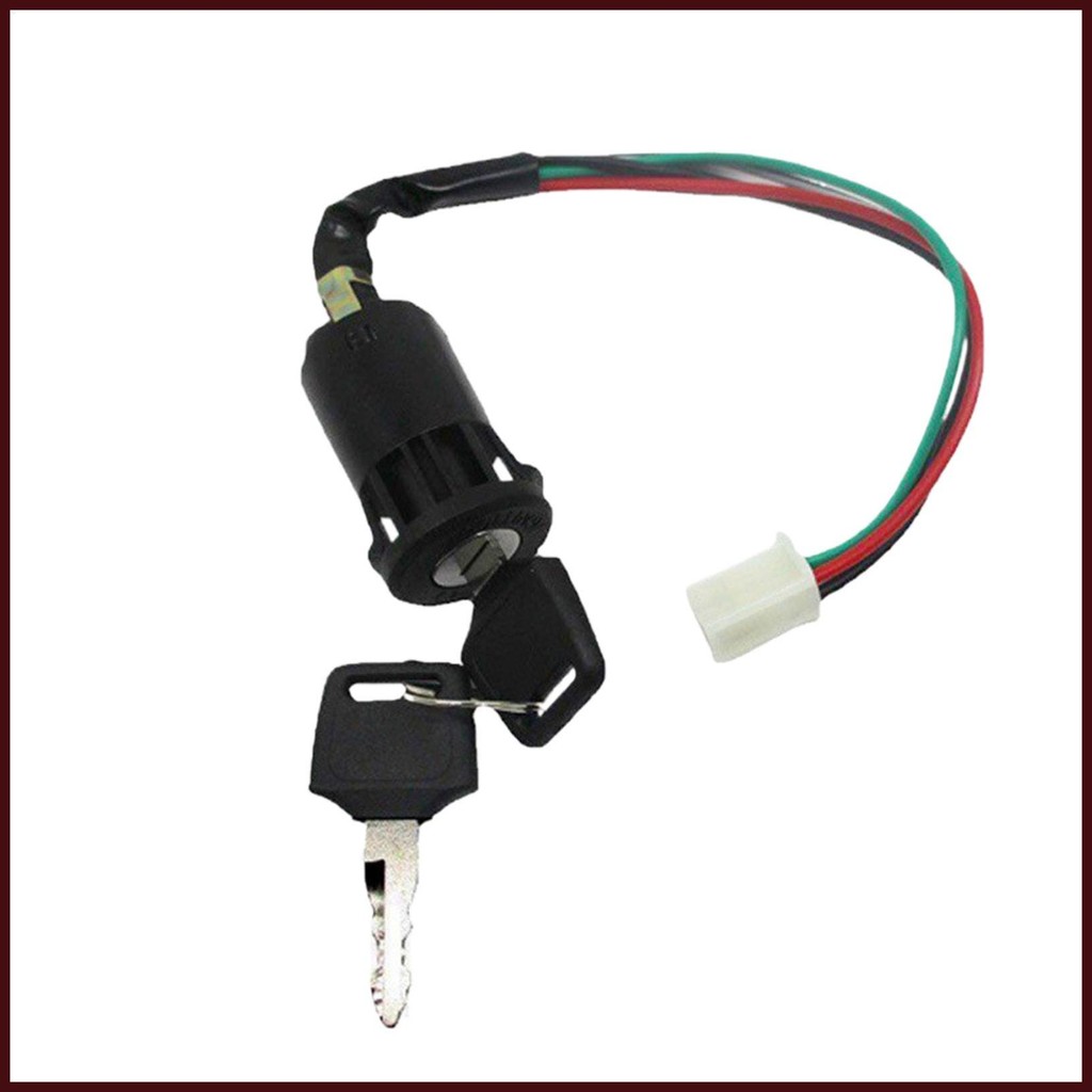 Ignition Switches with Key Waterproof Ignition Key 4 Wire Switches Lock ...