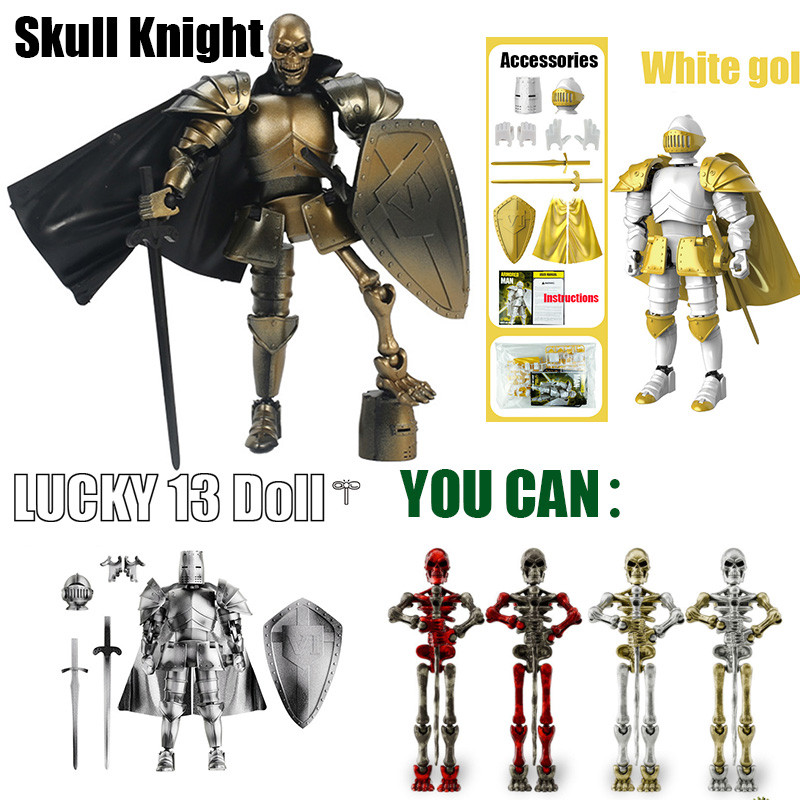 2025 Dummy 13 Action Figure Skeleton Lucky 13 Action Figure Knight T13 ...