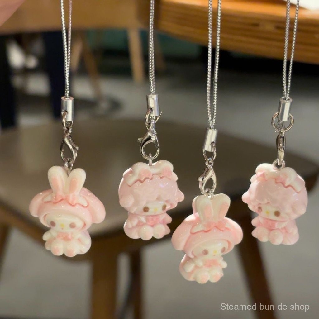 Sanrio Melody Lamb Keychain | Fresh Sweet Resin Pendant (Kitty/Snoopy ...