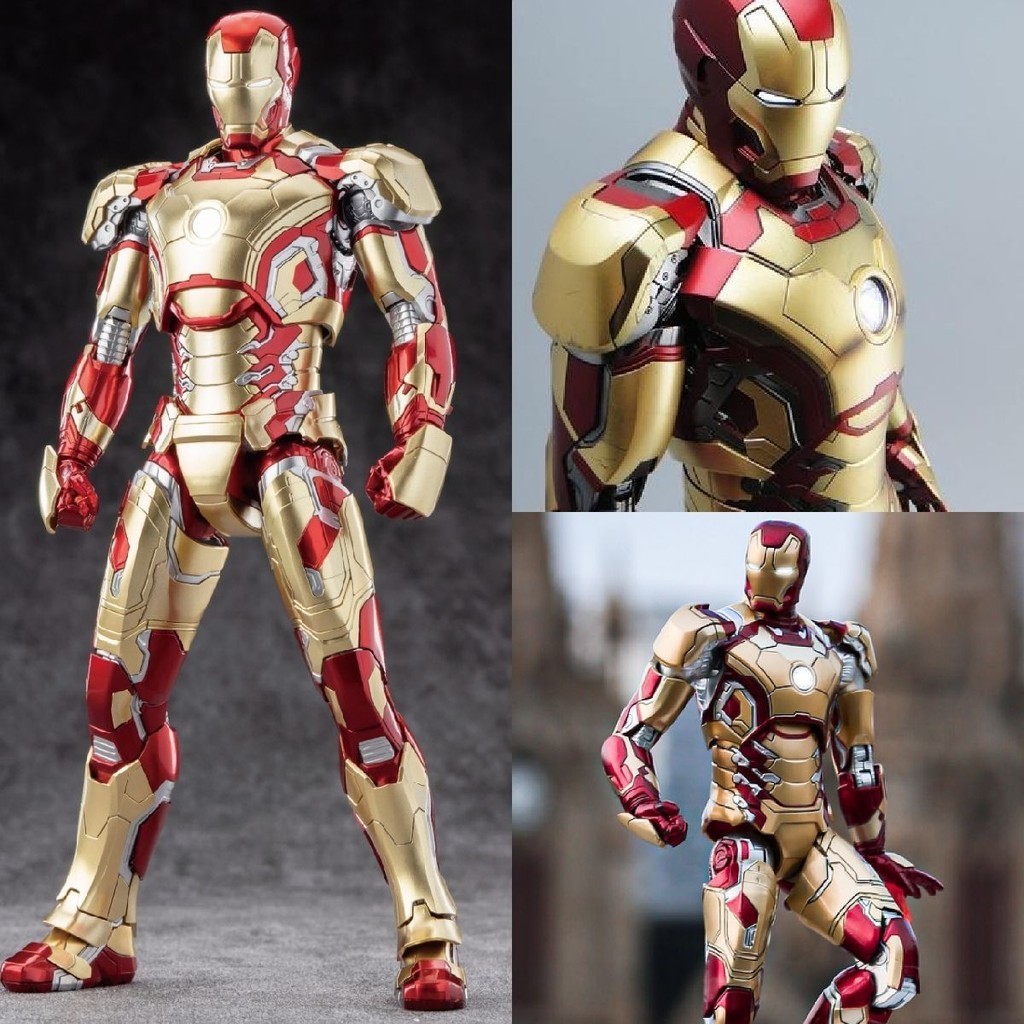 Iron Man mk42 Luminous Model/Avengers Marvel/Movable | Shopee Malaysia