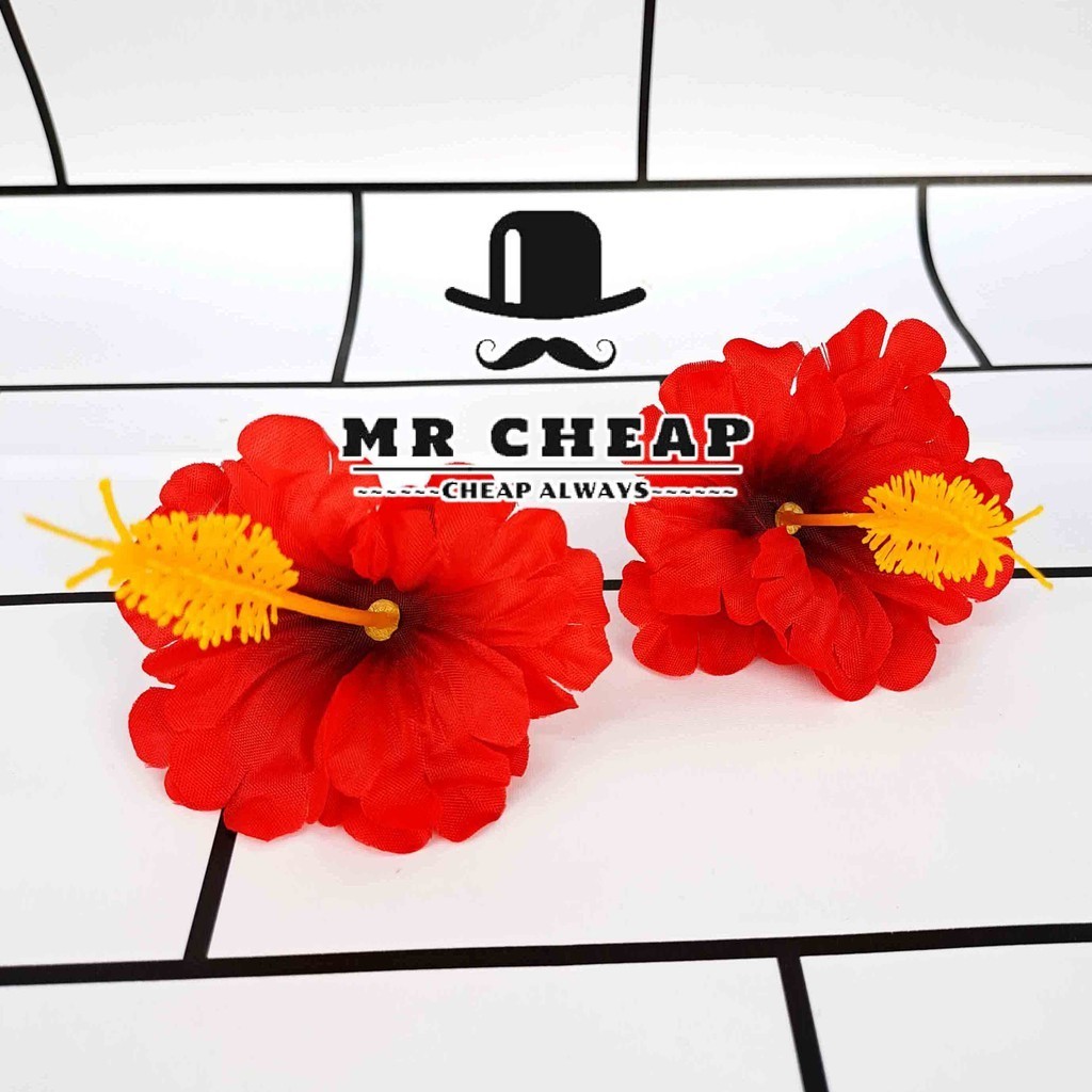 (1 pcs) Bunga Merdeka untuk sanggul melintang / Bunga Raya Artificial ...