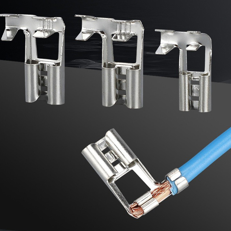 Flag type plug spring Female Terminal 6.3mm/4.8/2.8mm right Angle L ...