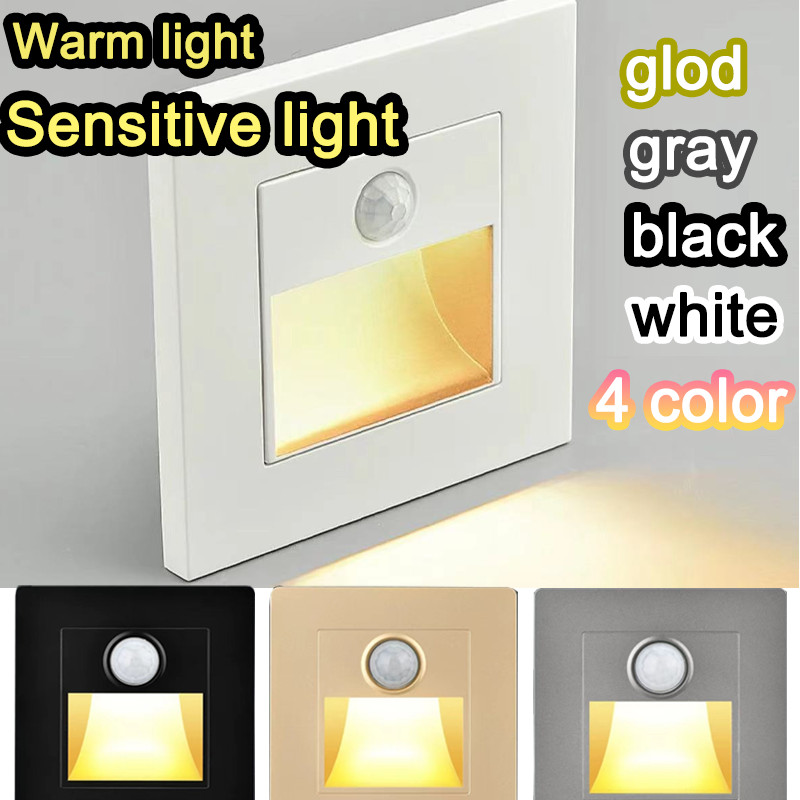 💡New LED Infrared Motion Sensor Stair Lights Indoor Outdoor Stair Step ...