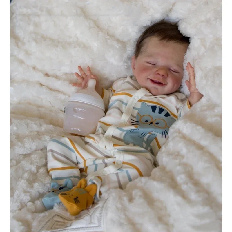 Bebe Reborn 19 inci 48cm April Reborn Baby Doll Cotton body Soft ...