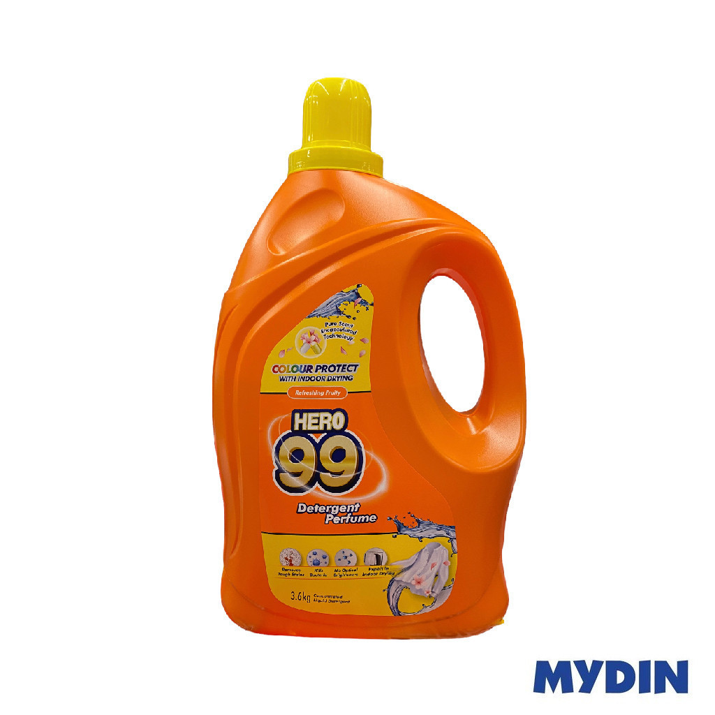Hero 99 Detergent Perfume Liquid Colour Protect (3.6kg) | Shopee Malaysia
