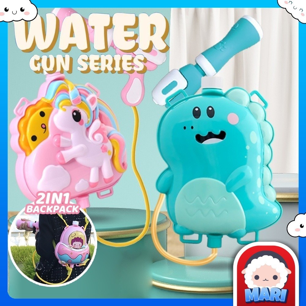 Cute Backpack Water Gun Series Water Jet Blaster Shooting Water Tank ...
