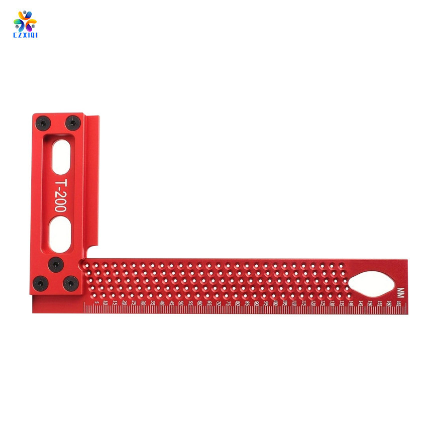 200mm Woodworking Square Aluminum Framing Mitre Square T-type Scribe ...