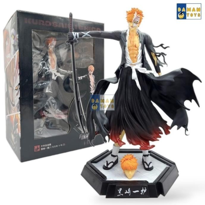 Toy Action Figure Bleach KUROSAKI Ichigo Bankai Hollow Anime - 32cm ...