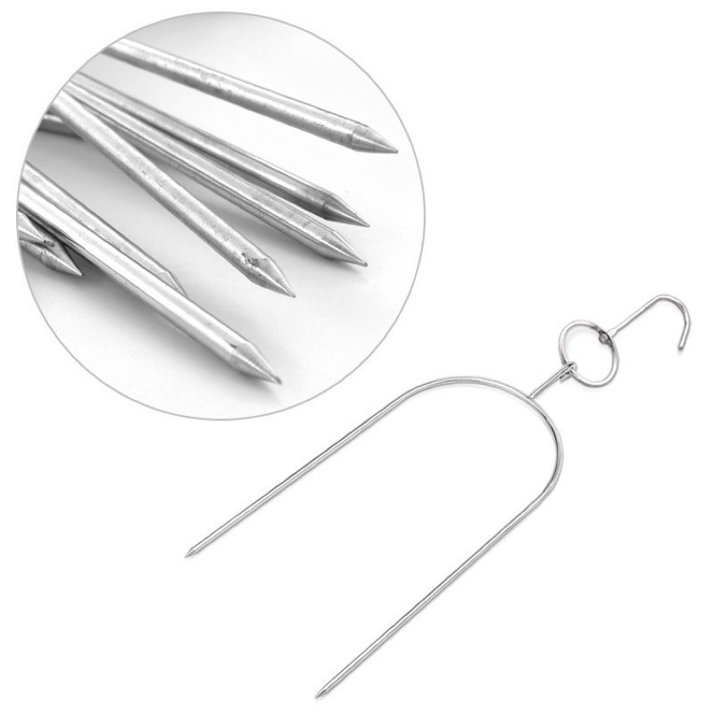 HORSE BRAND Stainless Steel Roast Duck Fork Hanger / Pipa Duck Fork ...