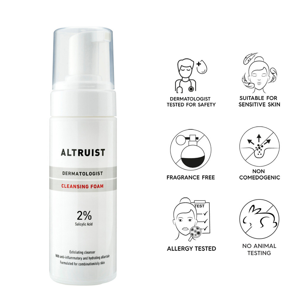 Altruist Sunscreen Cleansing Foam 2% Salicylic Acid (BHA) | Shopee Malaysia